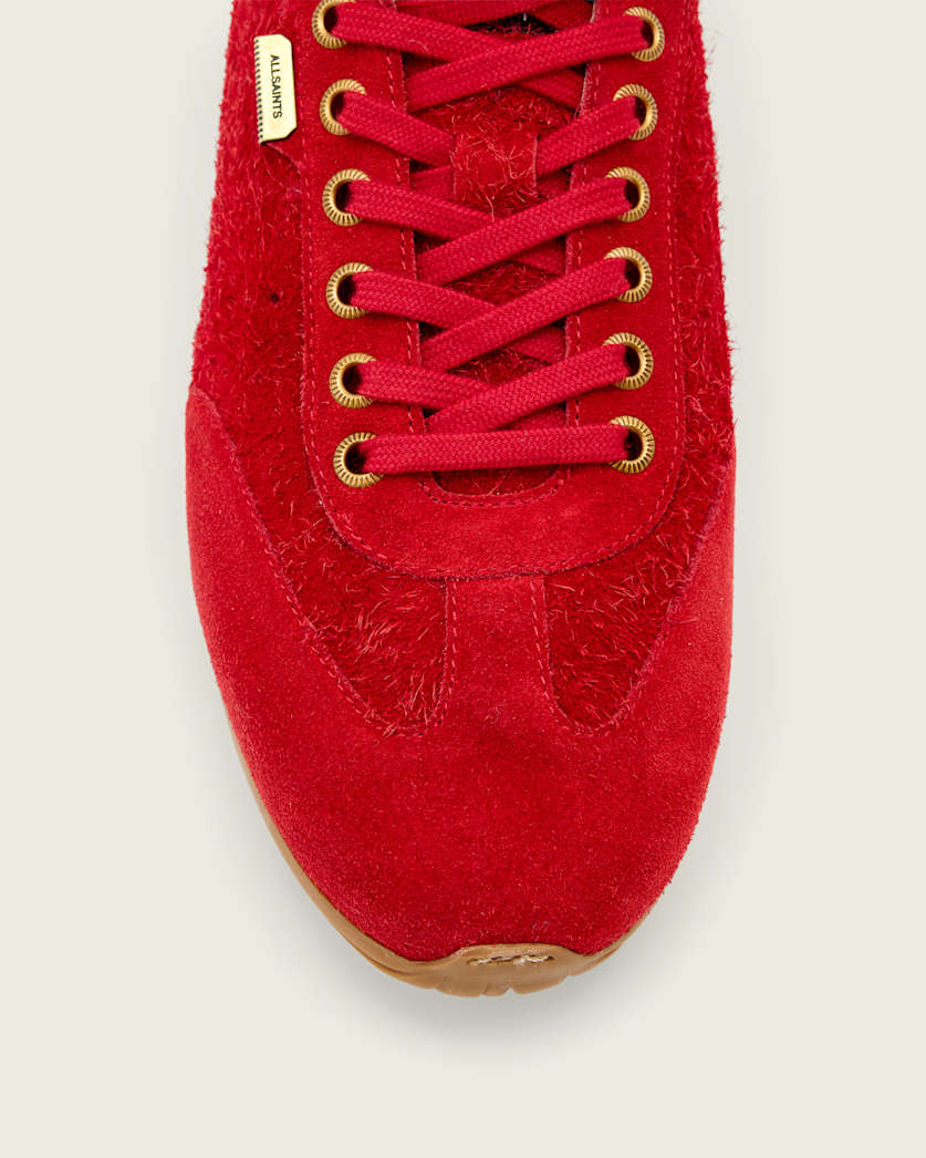 Liam Suede Trainers Red | ALLSAINTS DE
